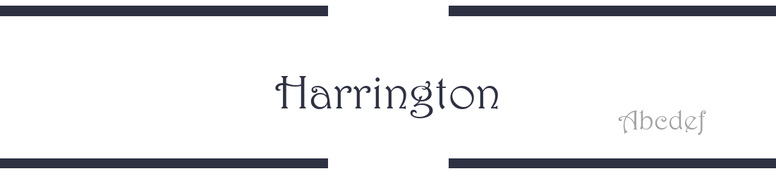 Harrington Font: Free Download | MaisFontes