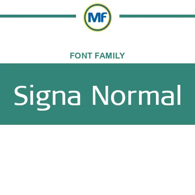 Download Signa Normal Fonts | MaisFontes