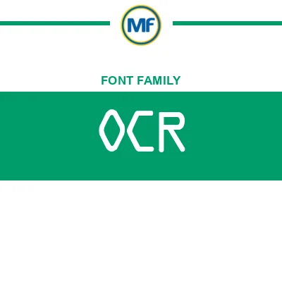 Download OCR Fonts | MaisFontes