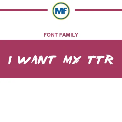 Download I Want My TTR Fonts | MaisFontes