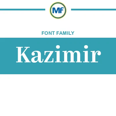 Kazimir Font Family: Download Free | MaisFontes