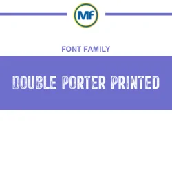 Double Porter Printed 2: Free Font Download | MaisFontes