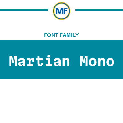 Martian Mono Font Family: Download Free (Google Fonts) | MaisFontes