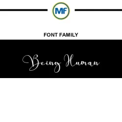 Being human: Free Font Download | MaisFontes