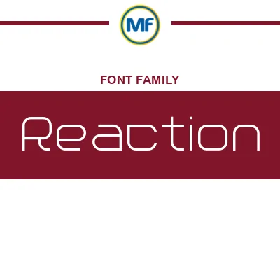 Download Reaction Fonts | MaisFontes