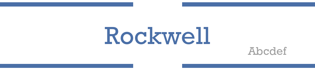 Rockwell Bold Font: Free Download | MaisFontes
