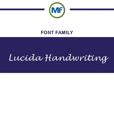 Download Lucida Handwriting Fonts | MaisFontes