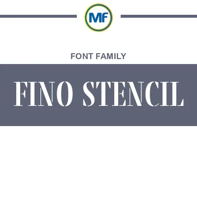 Download Fino Stencil Fonts | MaisFontes