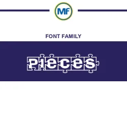 Pieces B Font: Free Download | MaisFontes