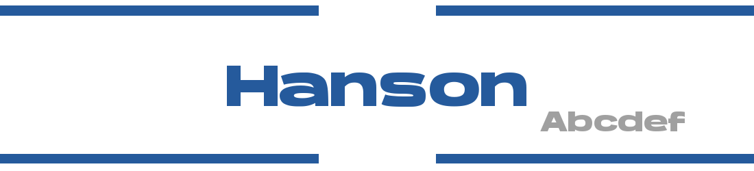 Hanson Bold: Download Free Font | MaisFontes