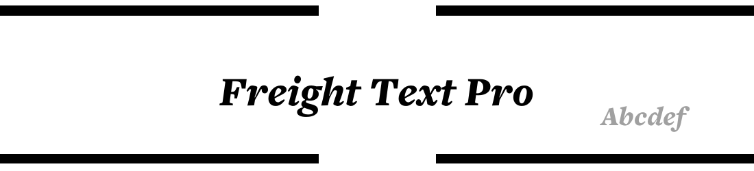 Freight Text Pro Book Font: Free Download | MaisFontes