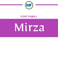 Mirza: Free Font Download | MaisFontes