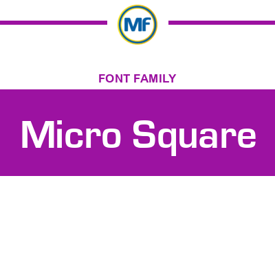 Download Micro Square Fonts | MaisFontes