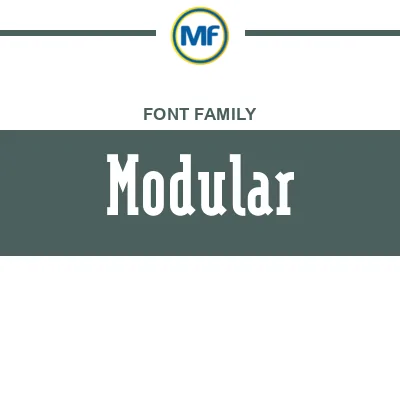 Modular Font Family: Download Free | MaisFontes
