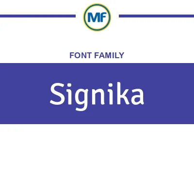 Download Signika Fonts (Google Fonts) | MaisFontes