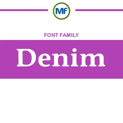 Denim Font Family: Free Download | MaisFontes