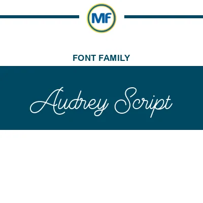 Download Audrey Script Fonts | MaisFontes