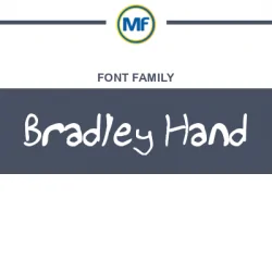 Bradley Hand ITC Font: Free Download | MaisFontes