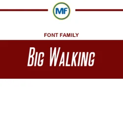 Big Walking Bold: Free Font Download | MaisFontes