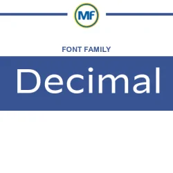 Decimal Semibold: Free Font Download | MaisFontes