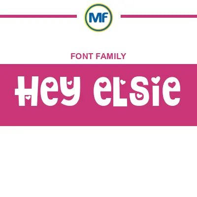 Download Hey Elsie Fonts | MaisFontes