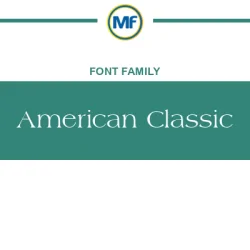 American Classic Font: Free Download | MaisFontes