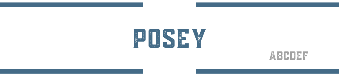 Posey Font: Free Download | MaisFontes