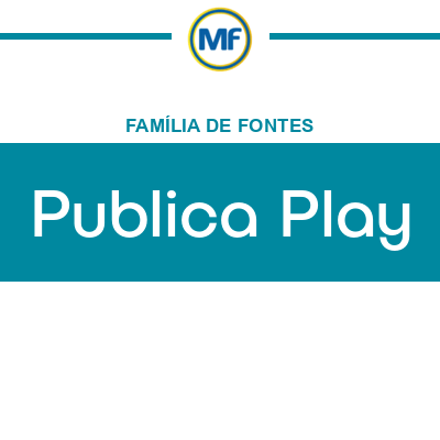Publica Play Família de Fontes: Baixe Grátis | MaisFontes