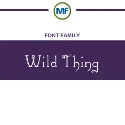 Wild Thing Font: Free Download | MaisFontes