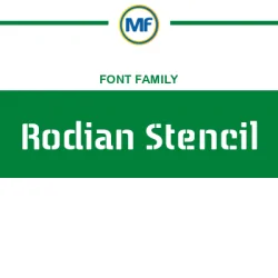 Rodian Stencil: Free Font Download | MaisFontes