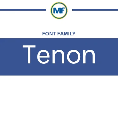 Download Tenon Fonts | MaisFontes