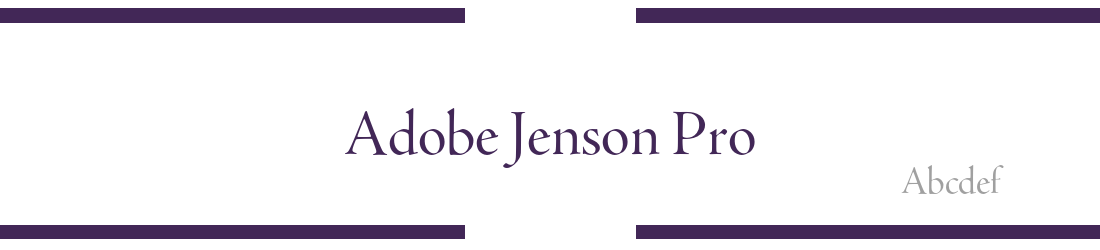 Adobe Jenson Pro: Free Font Download | MaisFontes
