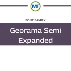 Georama SemiExpanded Regular: Free Font Download | MaisFontes