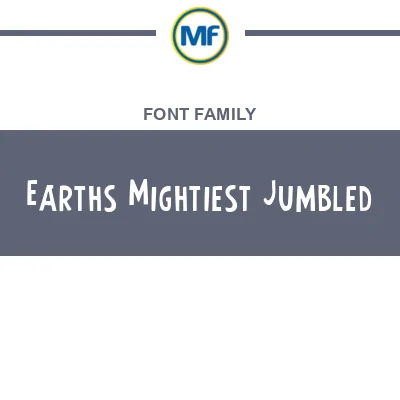 Earths Mightiest Jumbled Font Family: Download Free | MaisFontes
