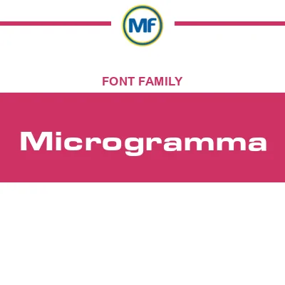 Download Microgramma Fonts | MaisFontes