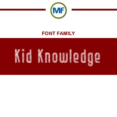 Download Kid Knowledge Fonts | MaisFontes