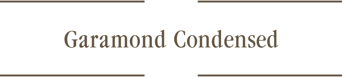 Garamond Condensed Bold: Free Font Download | MaisFontes