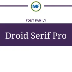 Droid Serif Pro: Download Free Font | MaisFontes
