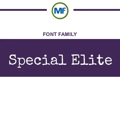 Download Special Elite Fonts (Google Fonts) | MaisFontes