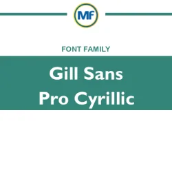 Gill Sans Pro Cyrillic Bold Font: Free Download | MaisFontes