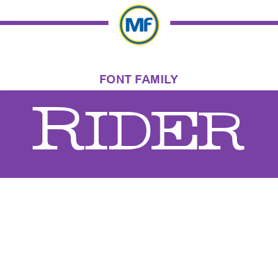 Download Rider Fonts | MaisFontes