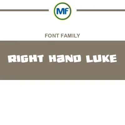 Download Right Hand Luke Fonts | MaisFontes