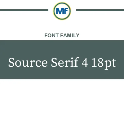 Download Source Serif 4 18pt Fonts (Google Fonts) | MaisFontes