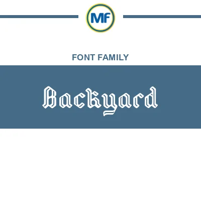 Download Backyard Fonts | MaisFontes