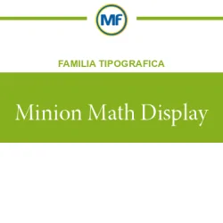 Minion Math Display Bold: Descargar Fuente Gratis | MaisFontes