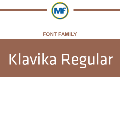 Download Klavika Regular Fonts | MaisFontes