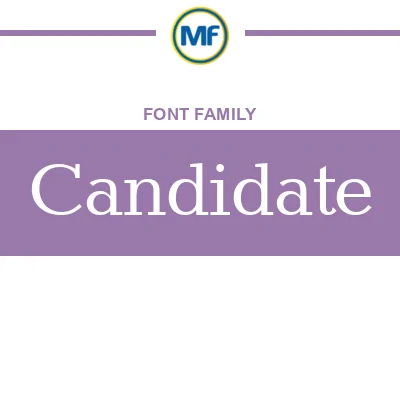 Candidate Font Family: Free Download | MaisFontes