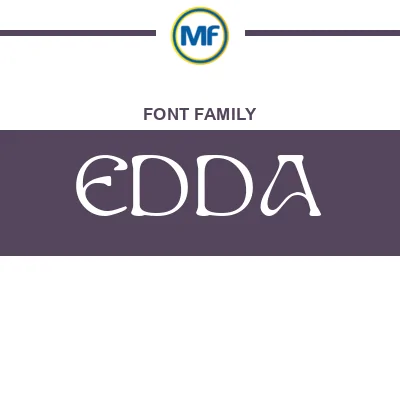 Edda Font Family: Free Download | MaisFontes