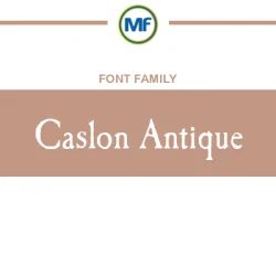 Caslon Antique Regular Font: Free Download | MaisFontes