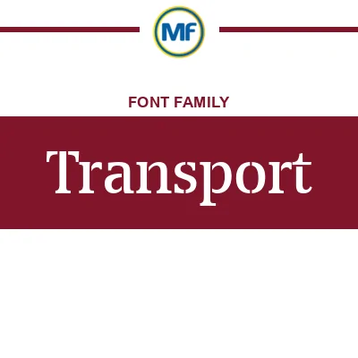 Download Transport Fonts | MaisFontes